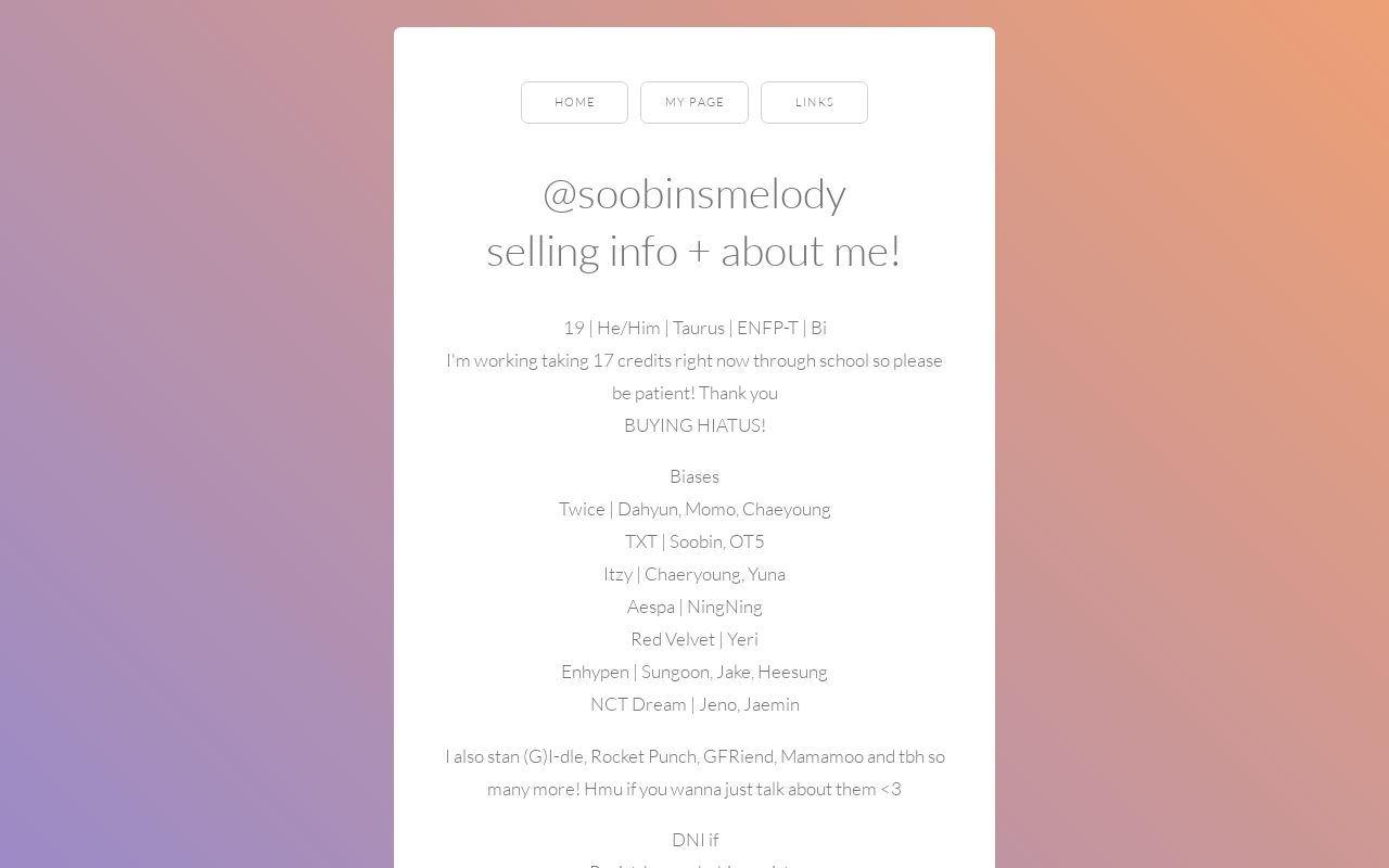 Soobin's Melody Carrd